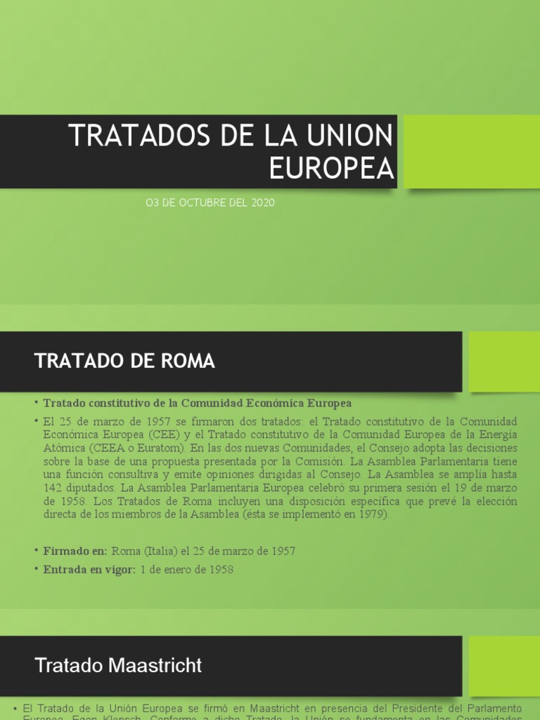 Tratados Europeos Pdf Parlamento Europeo Política Mundial