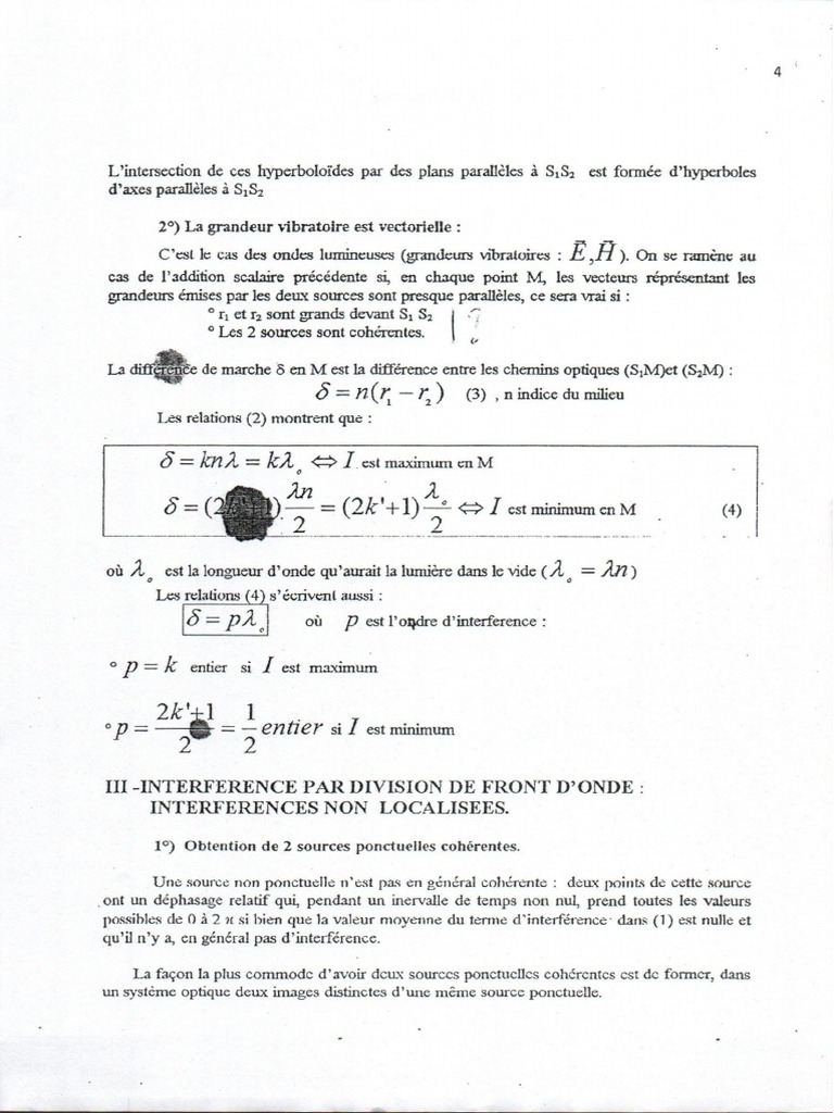 Cours PHY306 2 | PDF