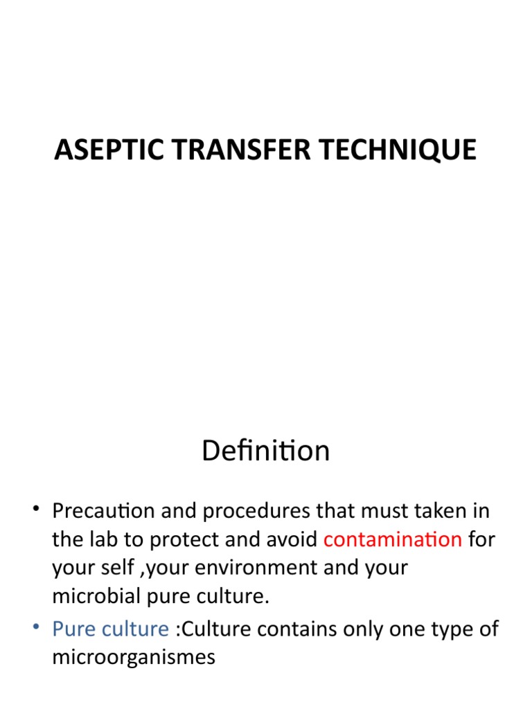 Lab 2-Aseptic Technique | PDF