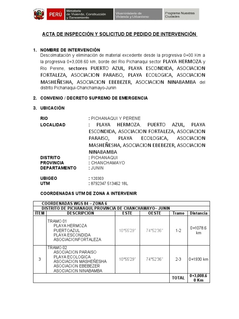 1 Formato Acta de Inspeccion 19.03.2019 | PDF