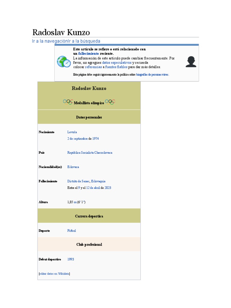 Radoslav Kunzo | PDF | Eslovaquia | Asociación de clubes de fútbol