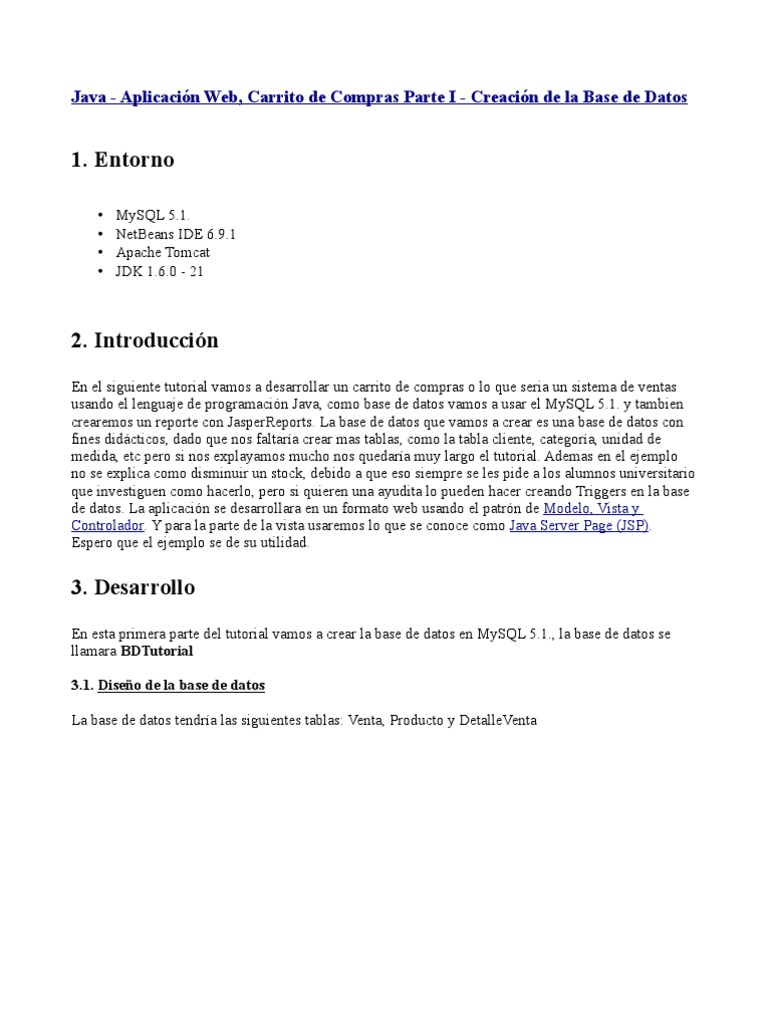 Carrito JSP | PDF | Páginas del servidor Java | Java (lenguaje de programación)