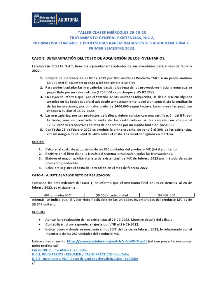 Taller 1 - Normativa Contable | PDF | Business | Economias
