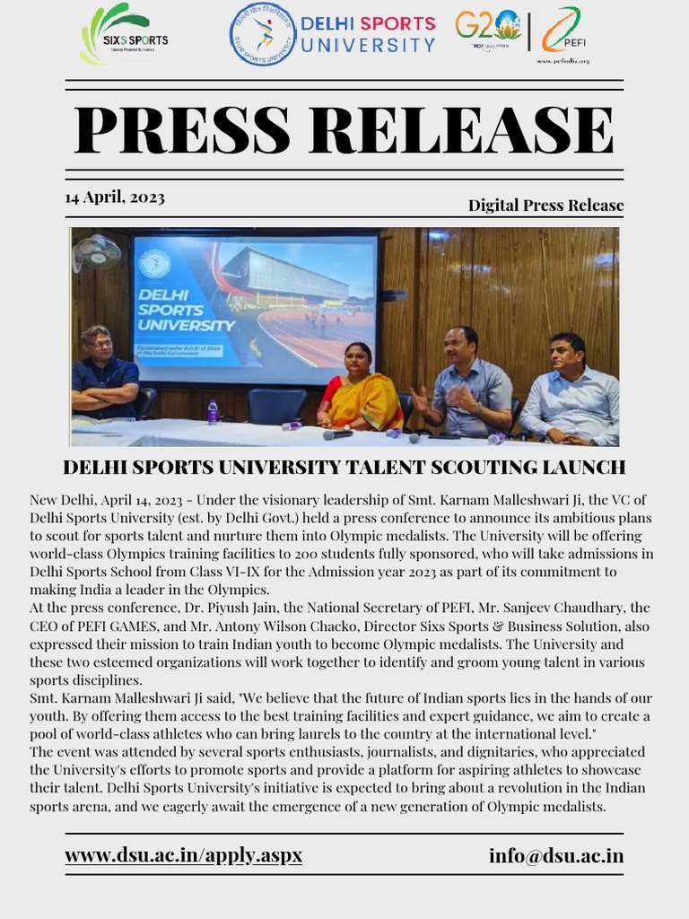 DSU Press Release | PDF