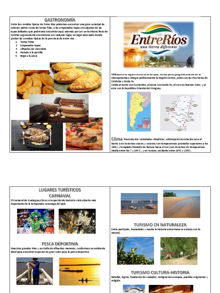 Folleto Entre Rios | PDF | Geografía Física | Ciencias de la Tierra