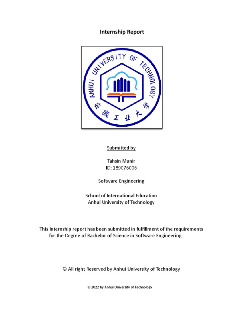 Internship Report | Download Free PDF | Application Software | Internship