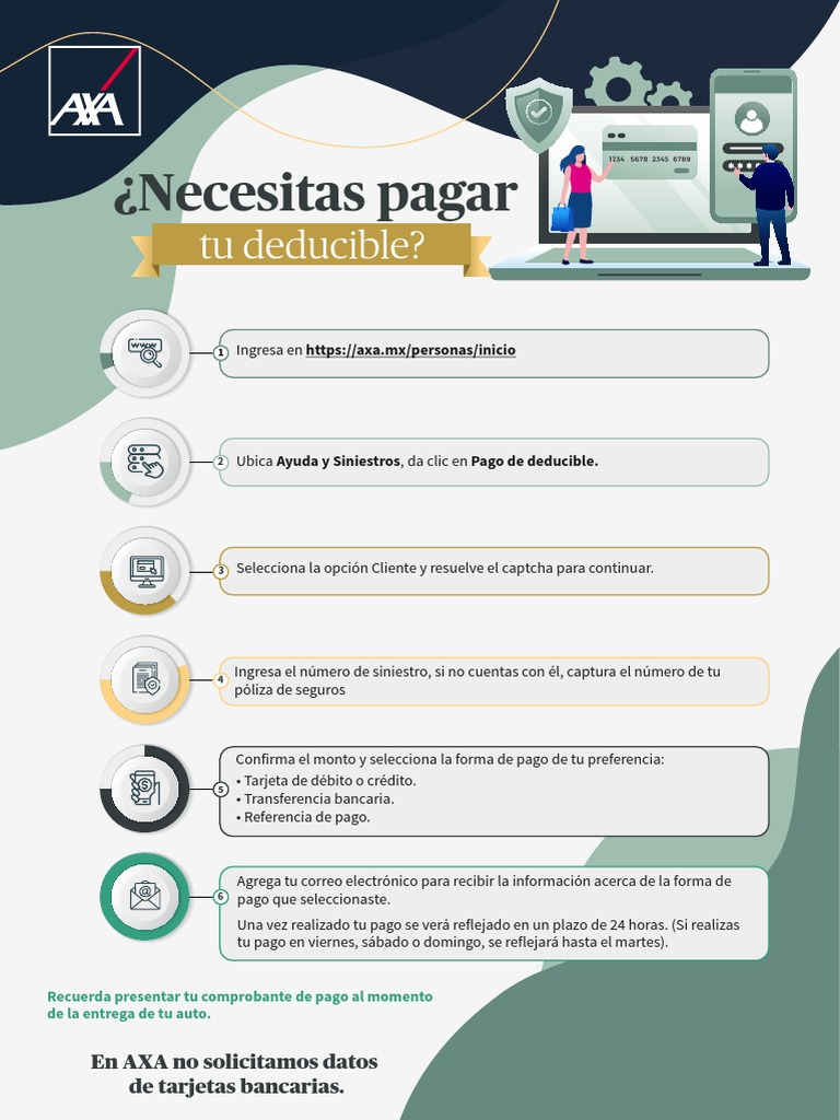 Informacion para Pago de Deducible Axa | PDF