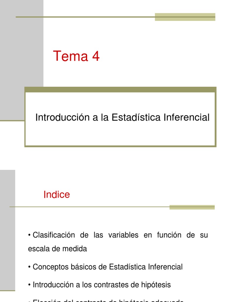 T4 - Introducción A La Estadística Inferencial | PDF | Errores tipo I y tipo Ii | Valor P