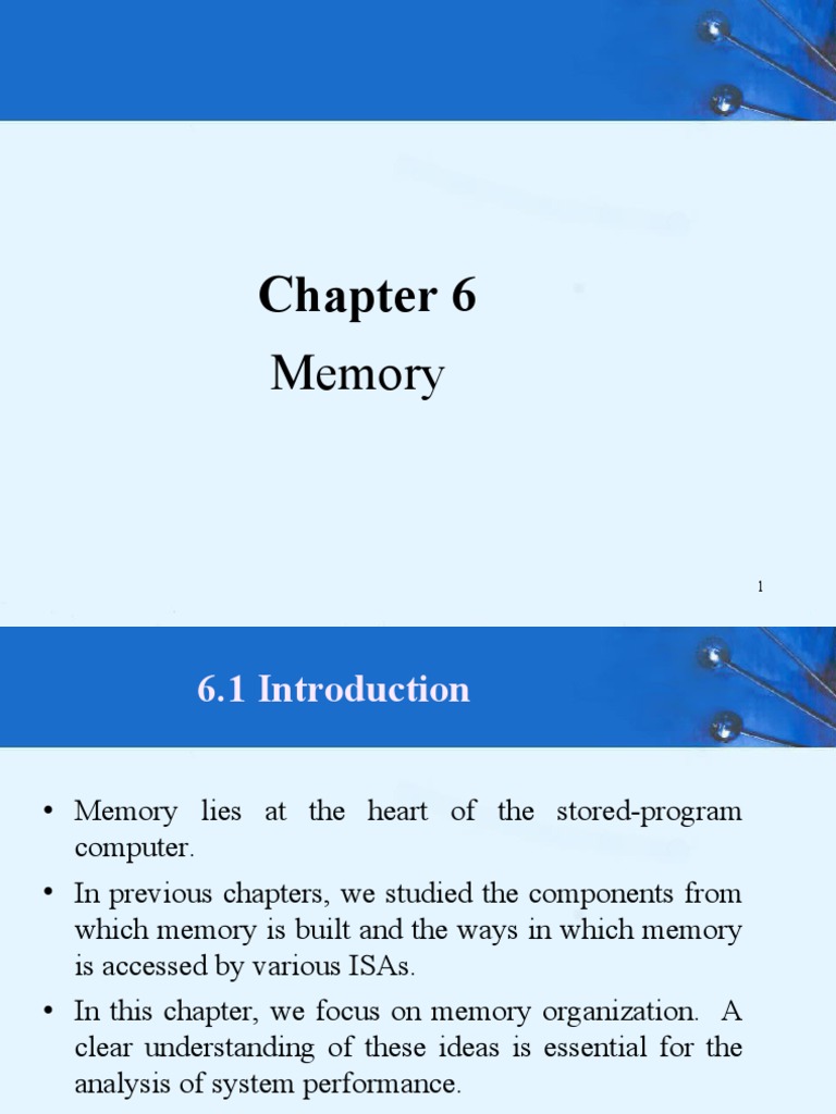 CH 06 | PDF | Random Access Memory | Cpu Cache