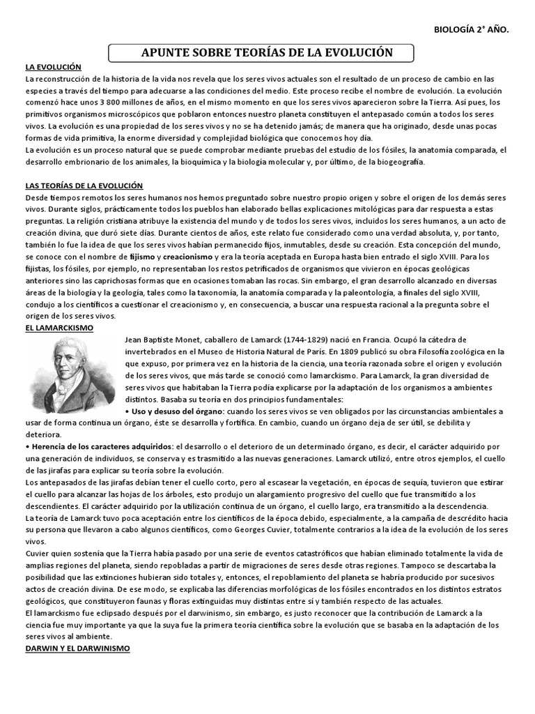 2º - BIoLOGÍA | PDF | Evolución | Seleccion natural