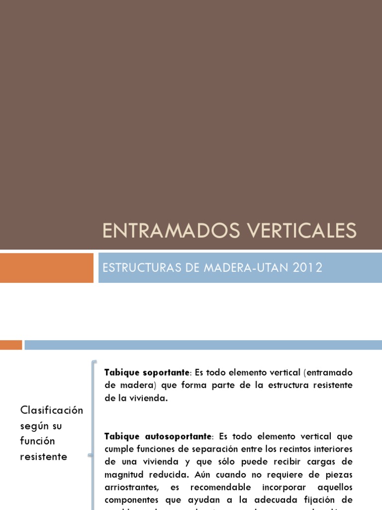 Entramados Verticales | PDF | Madera | Ventana