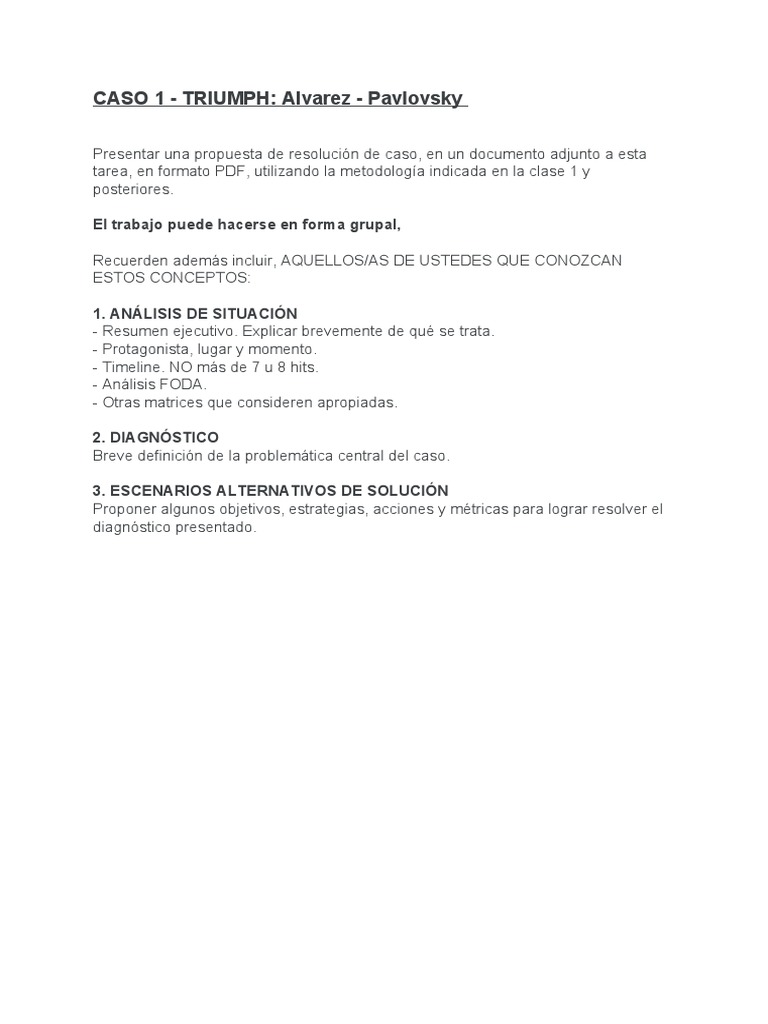 Caso 1 - Triumph | PDF | Marca | Mercado (economía)