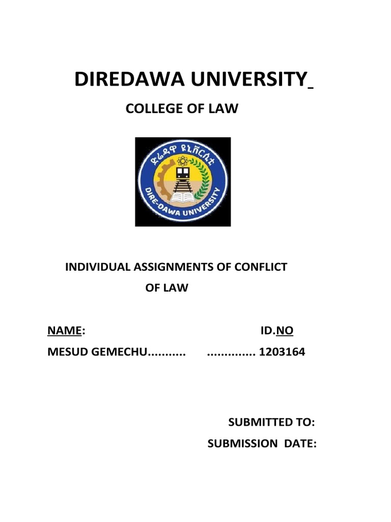 Conflict Assignments | PDF | Jurisdiction | International Law