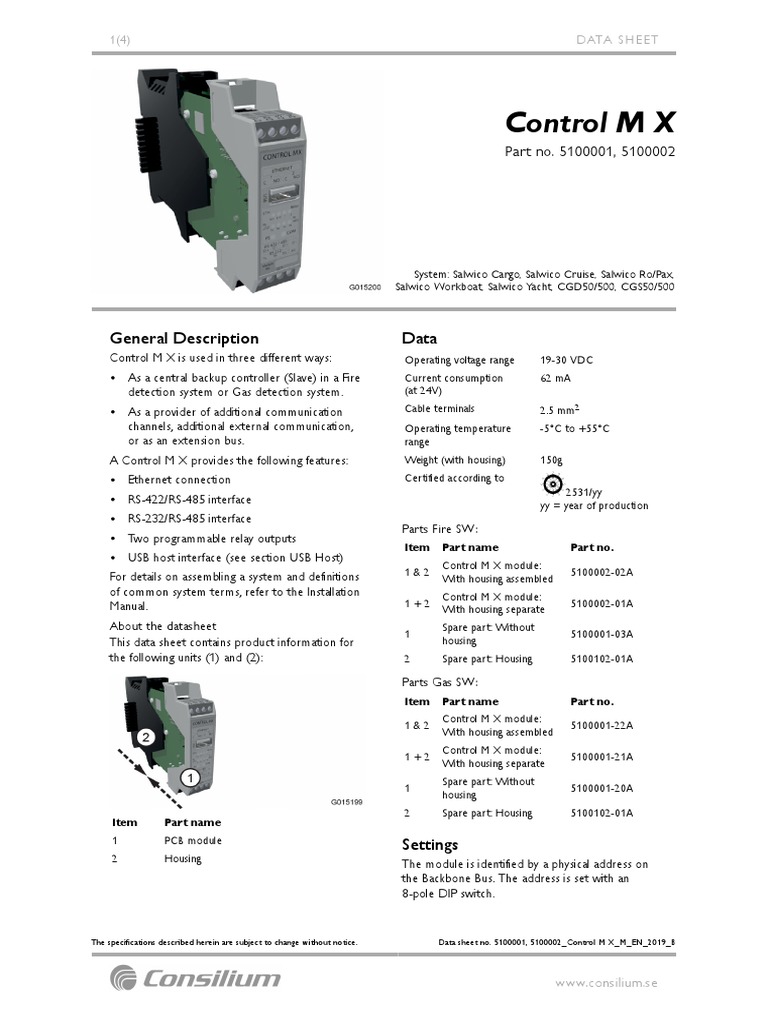 Control M X - M - EN - 2019 - B | PDF | Usb | Data Transmission
