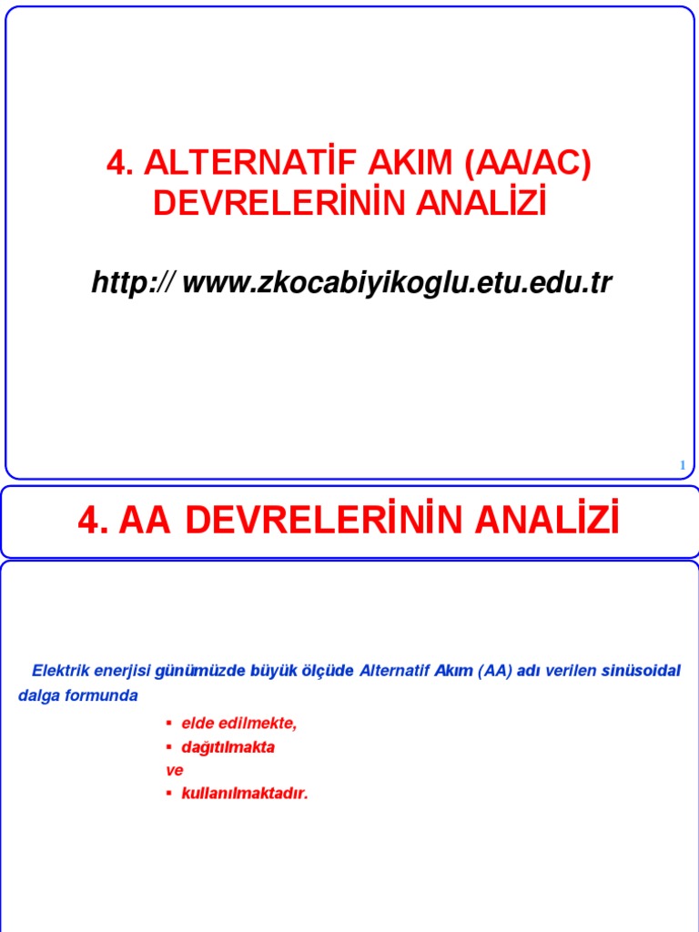 ELE 297 - 4 AA Devreleri | PDF