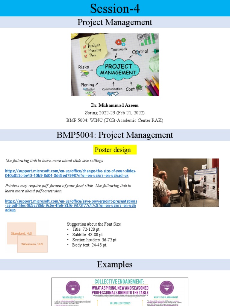 Project Management Session 4 Tips | PDF