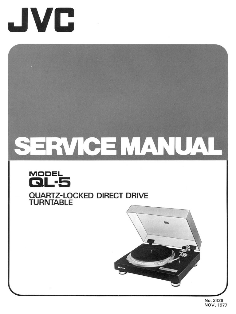 JVC ql-5 Turntable | PDF