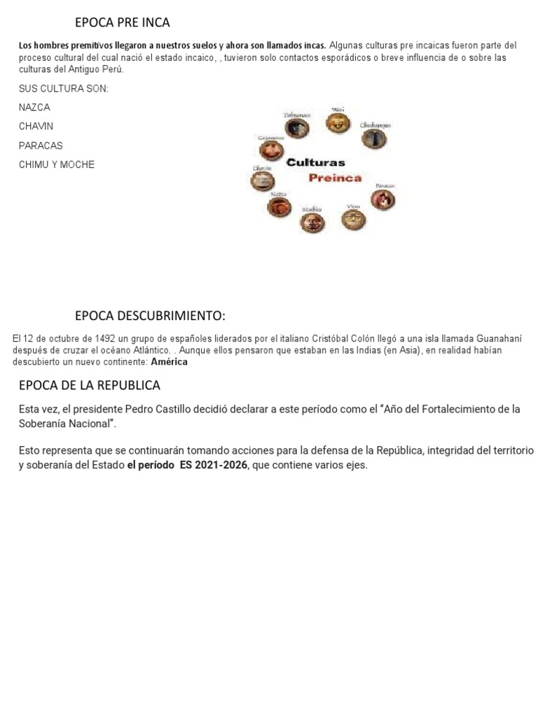 Epoca Pre Inca | PDF
