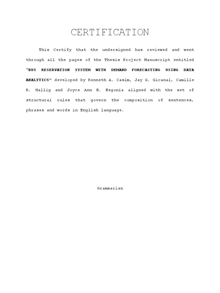 Certification BRS | PDF