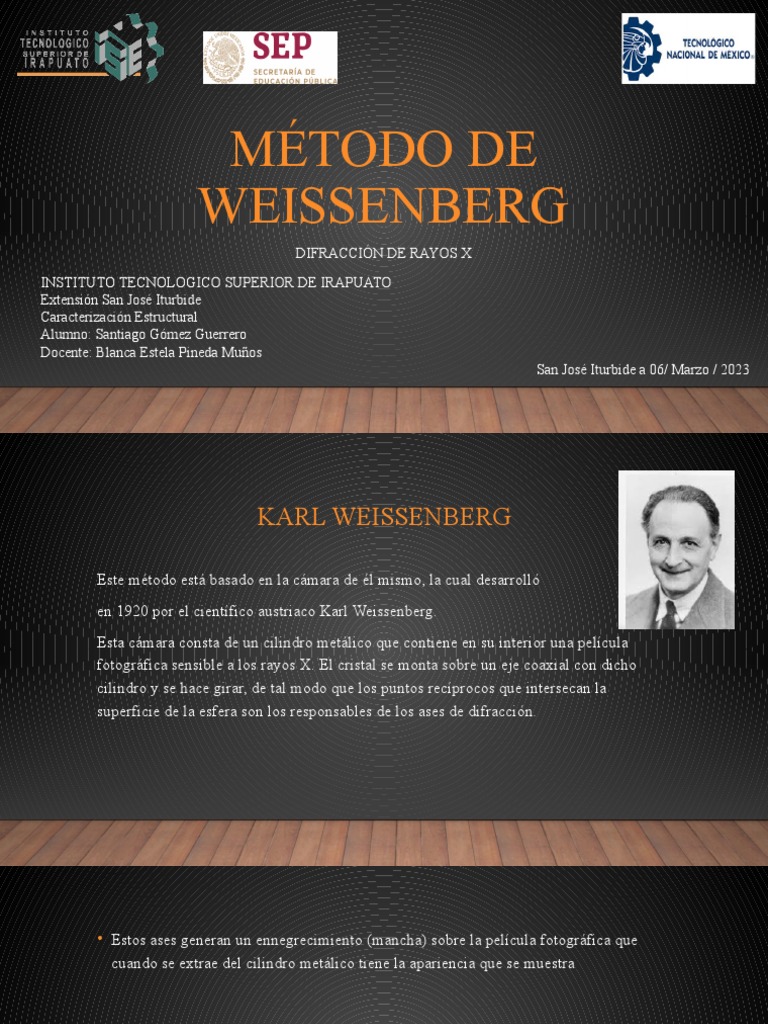 Método de weissenberg | PDF