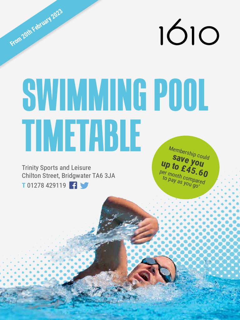 Swimming Timetables 1610 Trinity | PDF