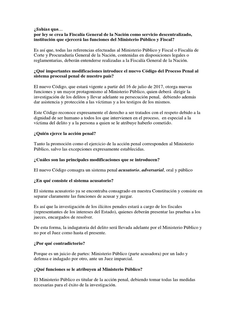 Nuevo Codigo Proceso Explicado Simple | PDF | Fiscal | Procedimiento Criminal