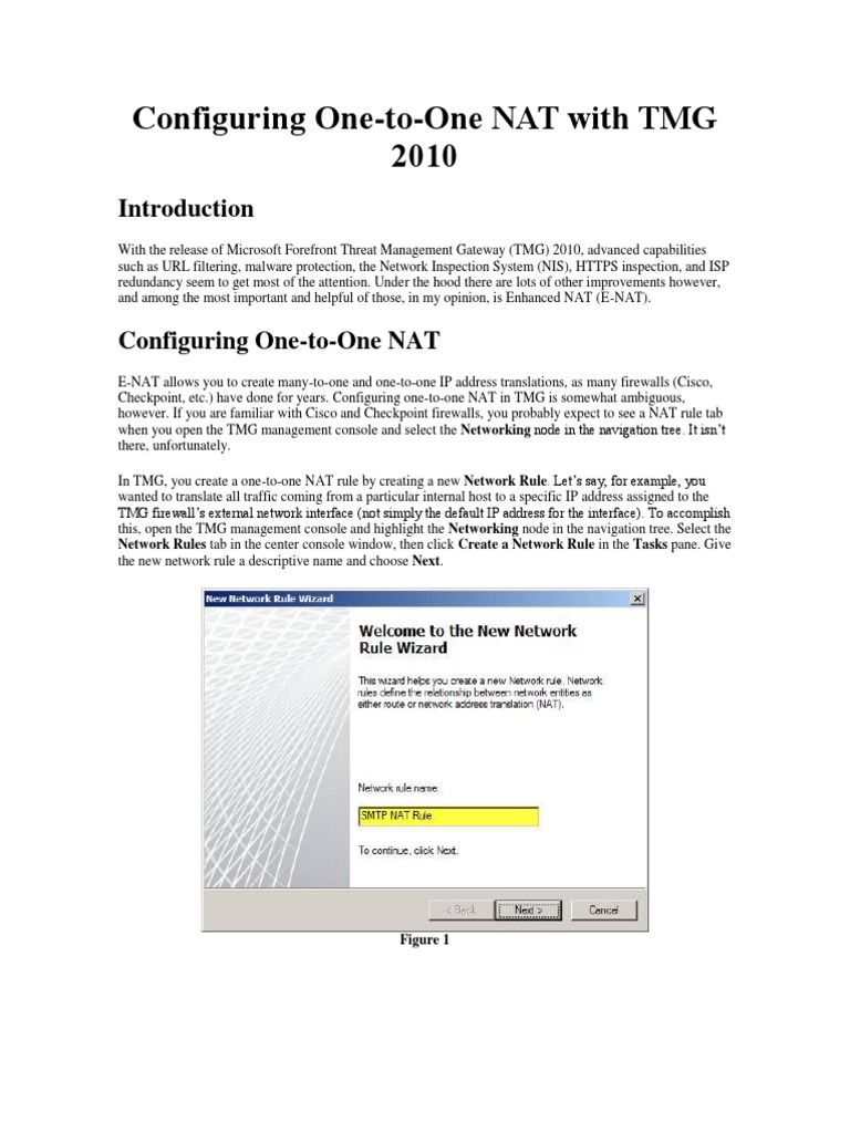 Configuring One To One NAT | PDF | Ip Address | Firewall (Computing)