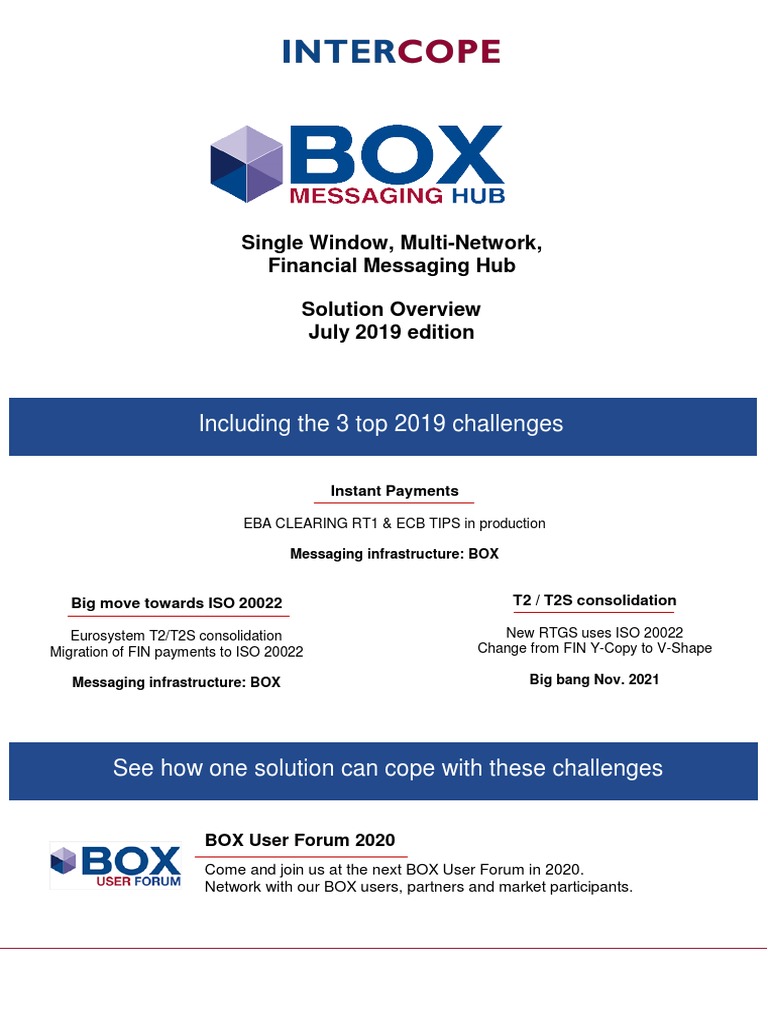BOX Solution Overview V5.0 | PDF | Databases | Computer Network