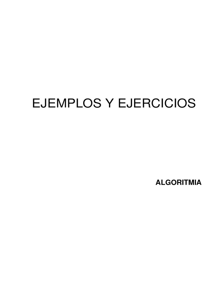 Algoritmos Pseudocodigo | PDF | Algoritmos | Matemáticas