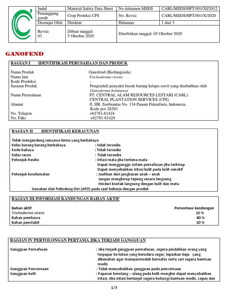 Ganofend: Ganoderma Boninense | PDF