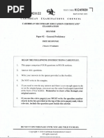 CSEC French Paper 02 - 2020 | PDF