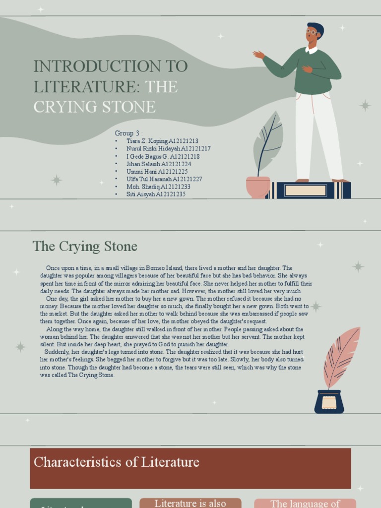Introduction To Literature:: THE Crying Stone | PDF