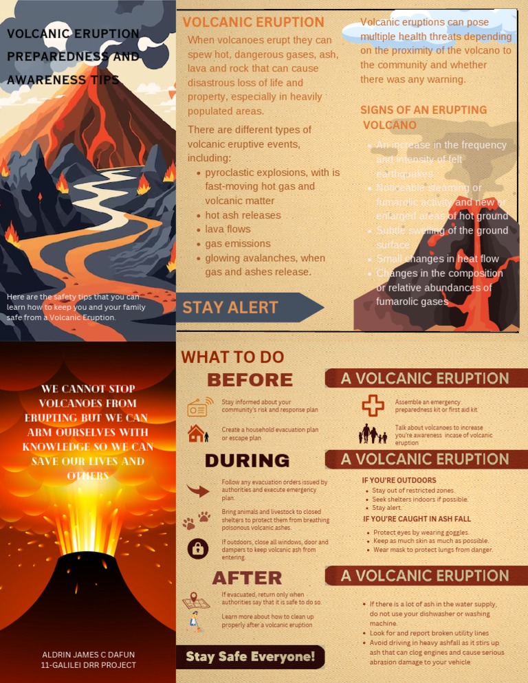 Volcanic Eruption Emmergency Preparedness and Awareness Tips | PDF ...