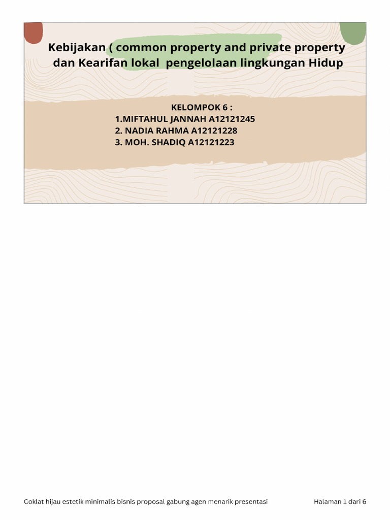 KLH Kelompok 6 | PDF