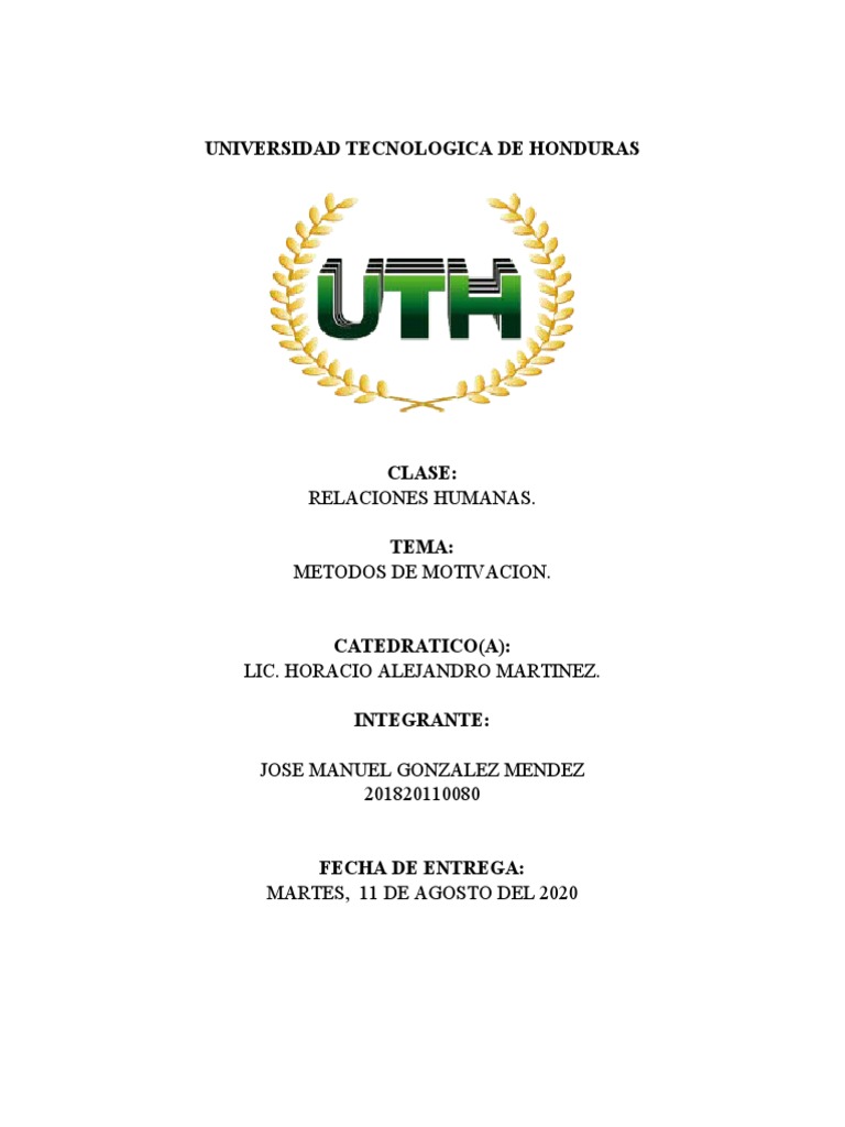 Metodos para Motivar Cuasa, Proyecto Individual. | PDF