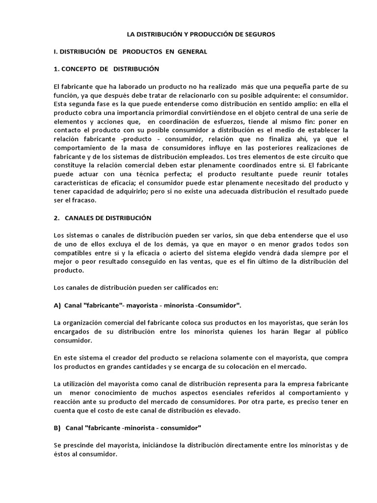 COMERCIALIZACION | PDF | Seguro | Reaseguro