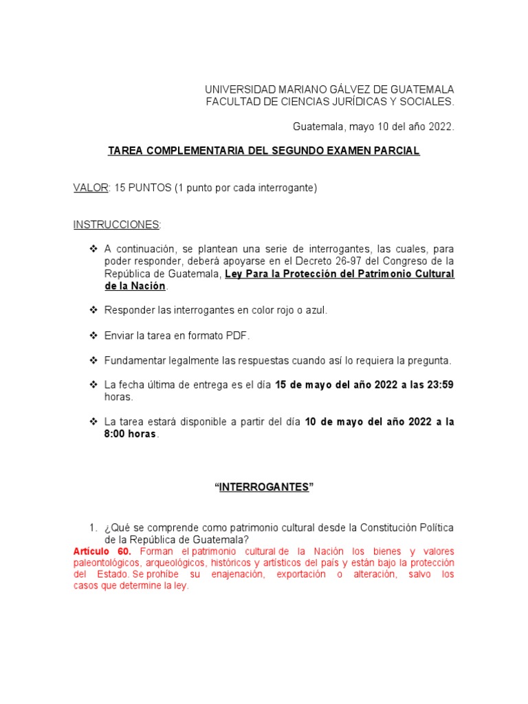 COMPLEMENTO - Derecho Penal - Edwin Alberto Rodas - SEGUNDA TAREA DE ...