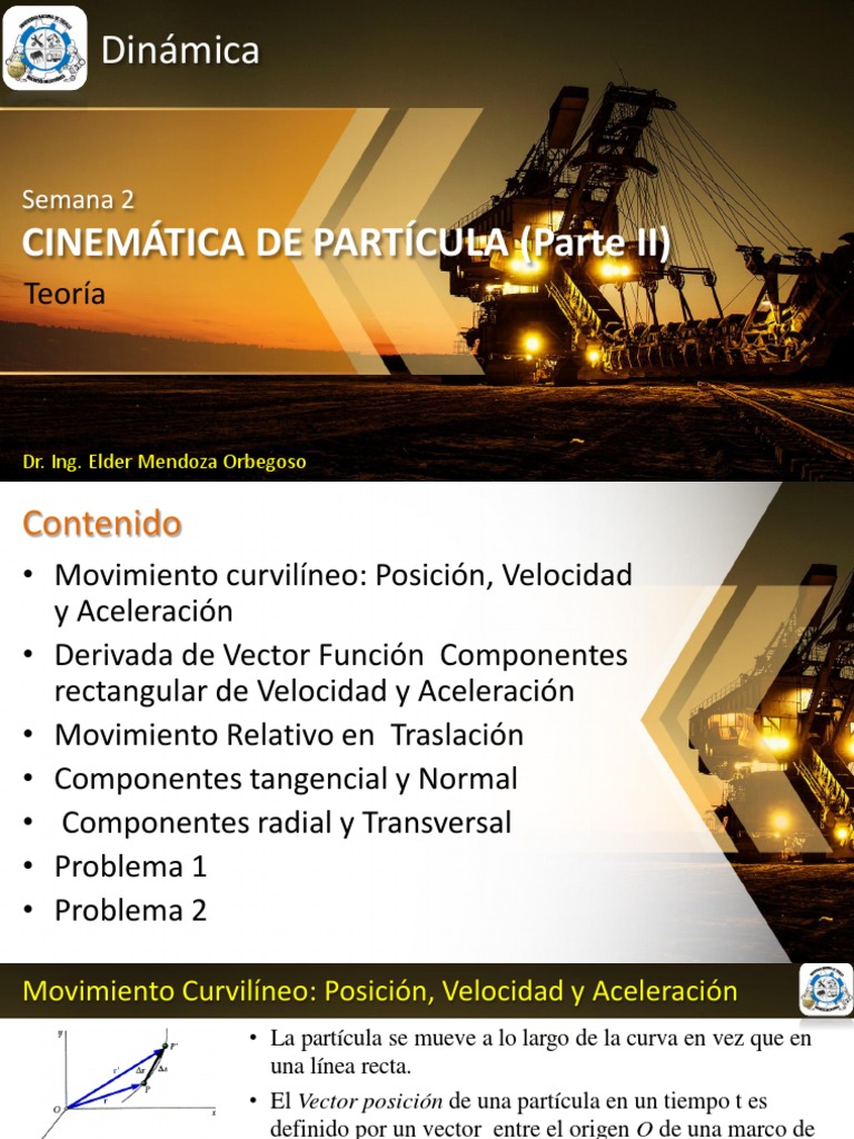 Capitulo 2 - Cinemática de Partículas II | PDF | Aceleración | Vector Euclidiano