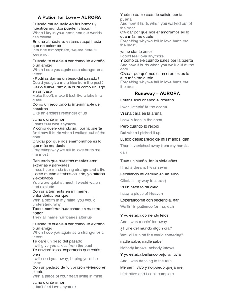 Aurora Canciones | PDF