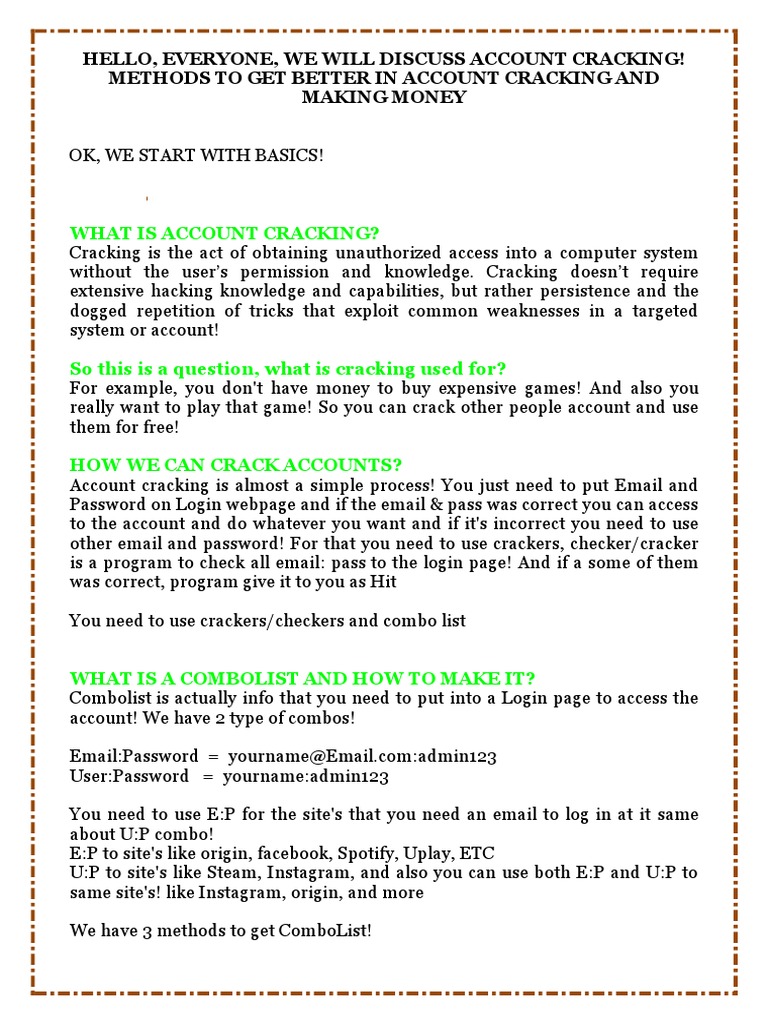 How To Make Money Off Cracking | PDF | Proxy Server | Security Hacker