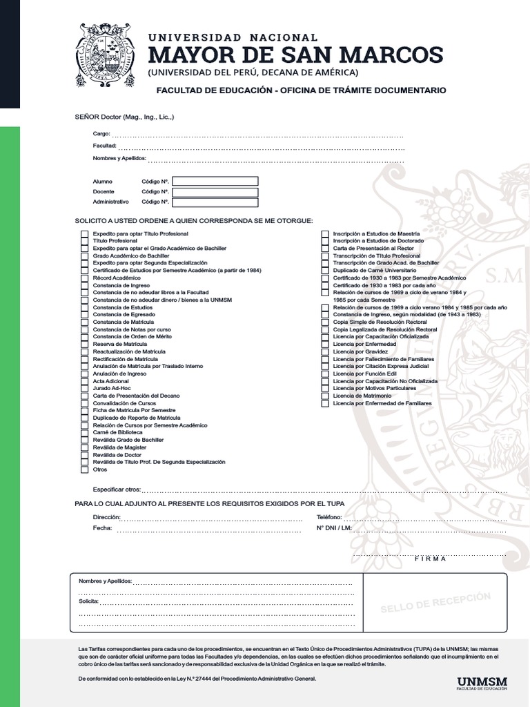 Comparto 'FUT UNMSM Ok | PDF | Titulo academico