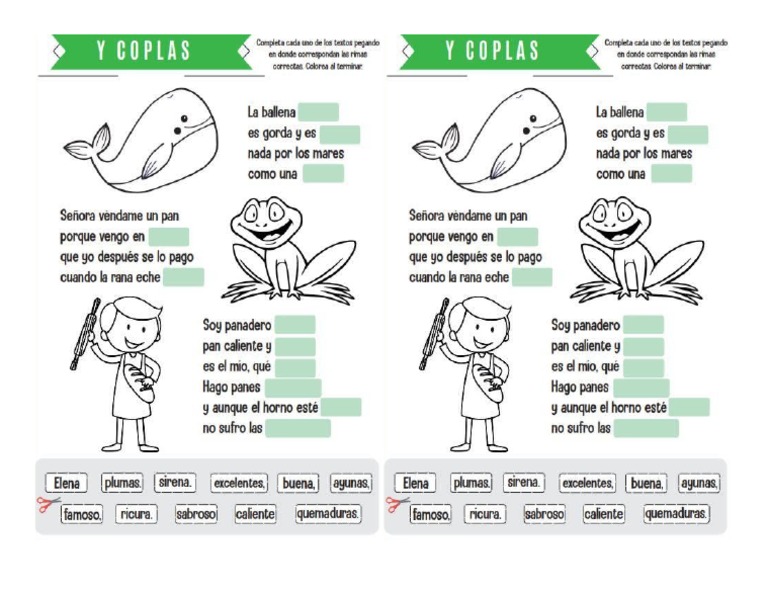 Actividad de Coplas | PDF