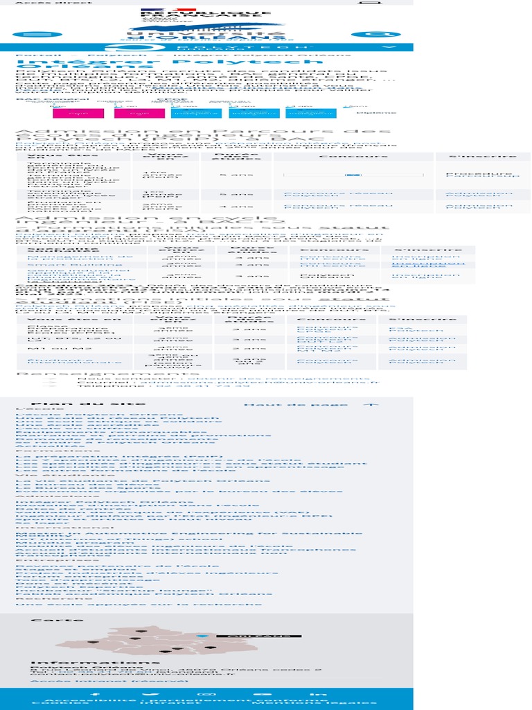 Intégrer Polytech Orléans Université D'orléans | PDF | Institutions éducatives | France