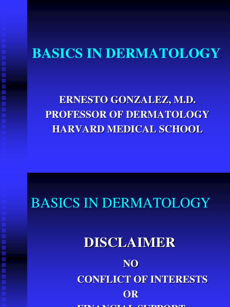Basic Information About Dermatology | PDF | Clinical Medicine | Medical ...