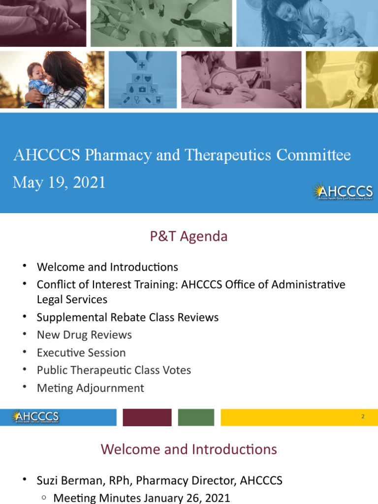 AHCCCS Pharmacy and Therapeutics Committee May 19, 2021 | PDF ...