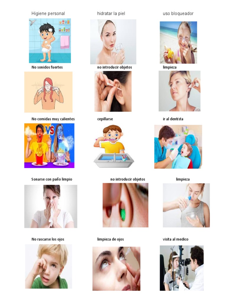 Cuidado de Los 5 Sentidos Con Imagenes | PDF | Estilo de vida