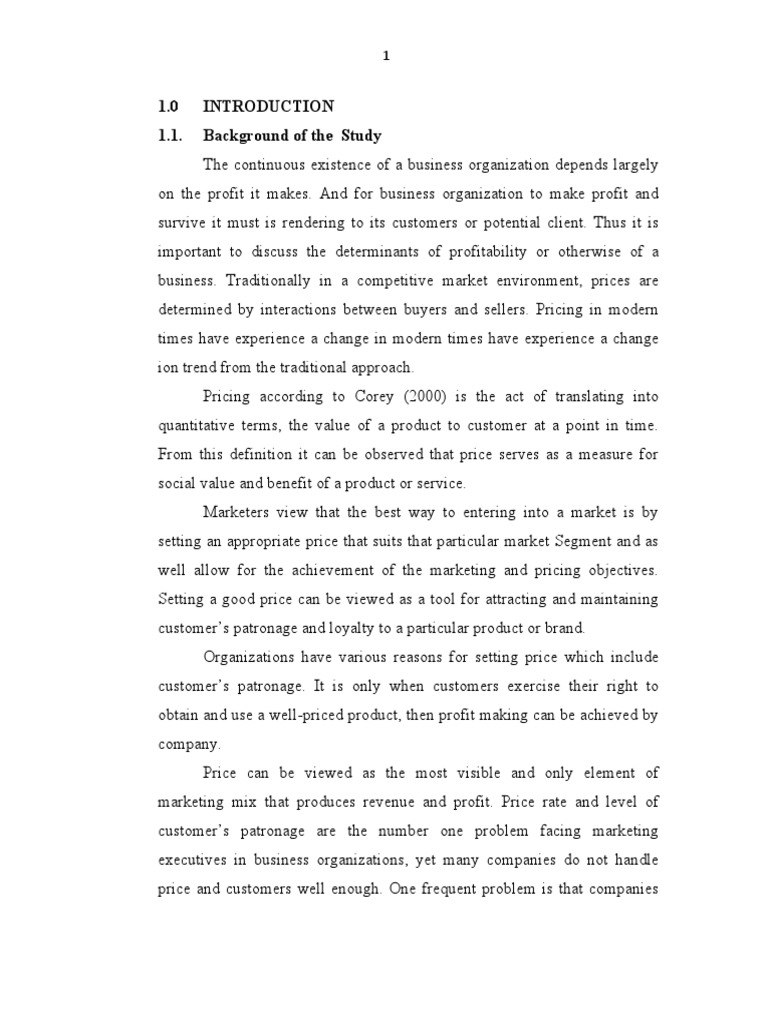 Determinants of Business Pricing Strategies | PDF | Cost Of Living ...