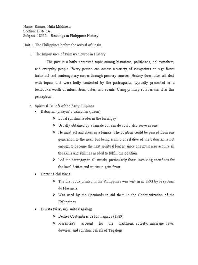 Ramos - Research Work1, Assignment 1 | PDF | Philippines