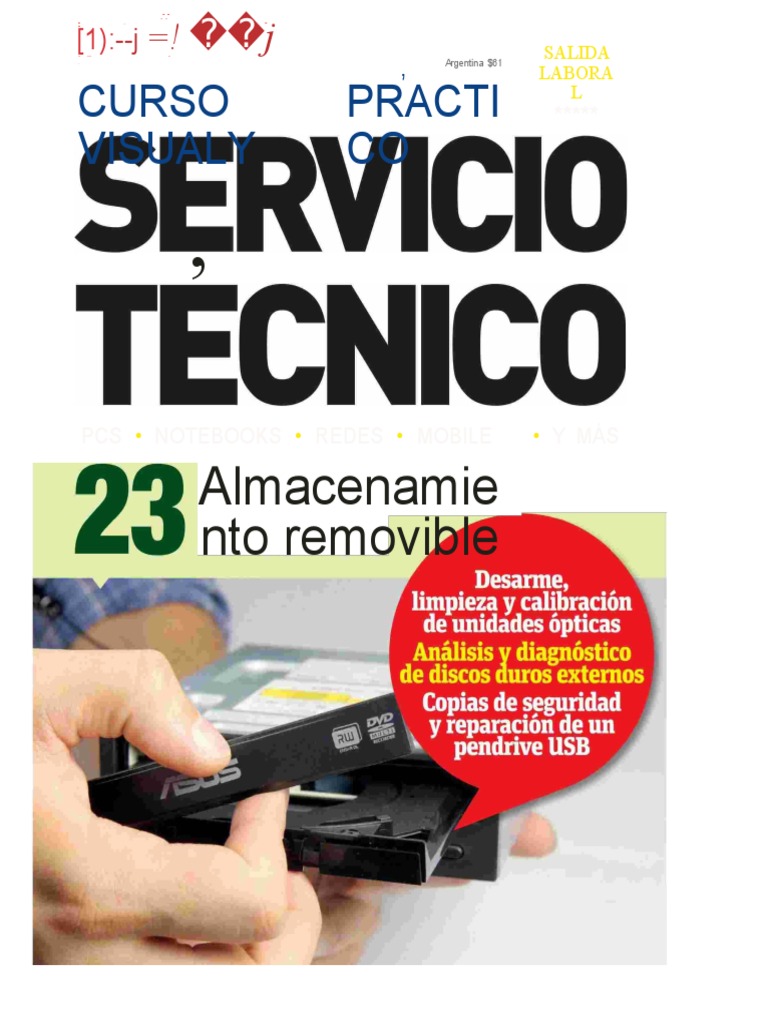Servicio Tecnico 23-Almacenamiento Removible | PDF | DVD | Memoria USB
