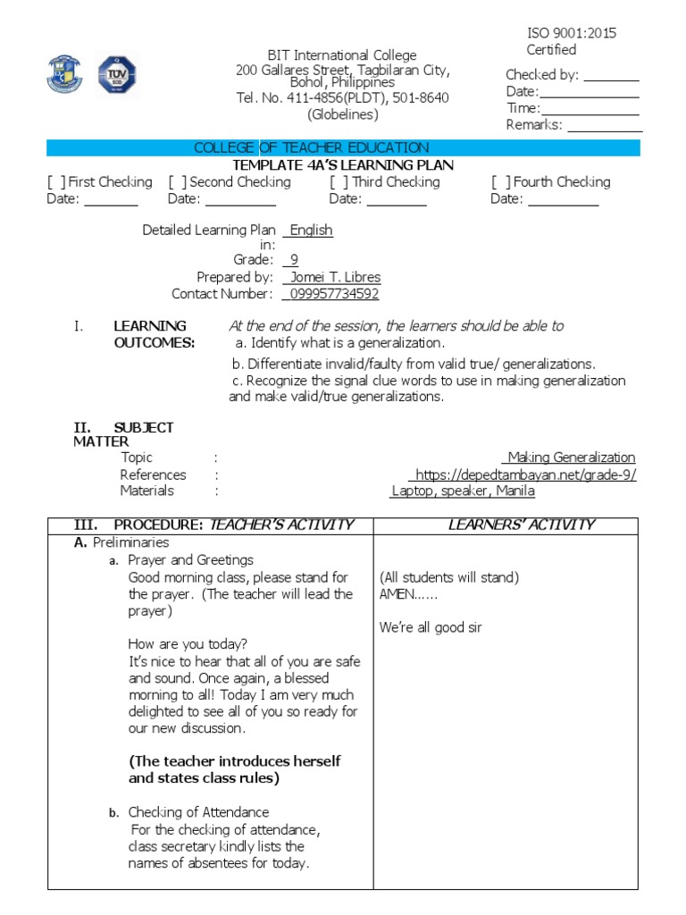 Making Generalization Pdf Logic Evidence